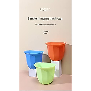 Kitchen Trash can Household Kitchen Waste countertop Cabinet Door Hanging Trash can Bathroom Dormitory Classification Debris Bucket