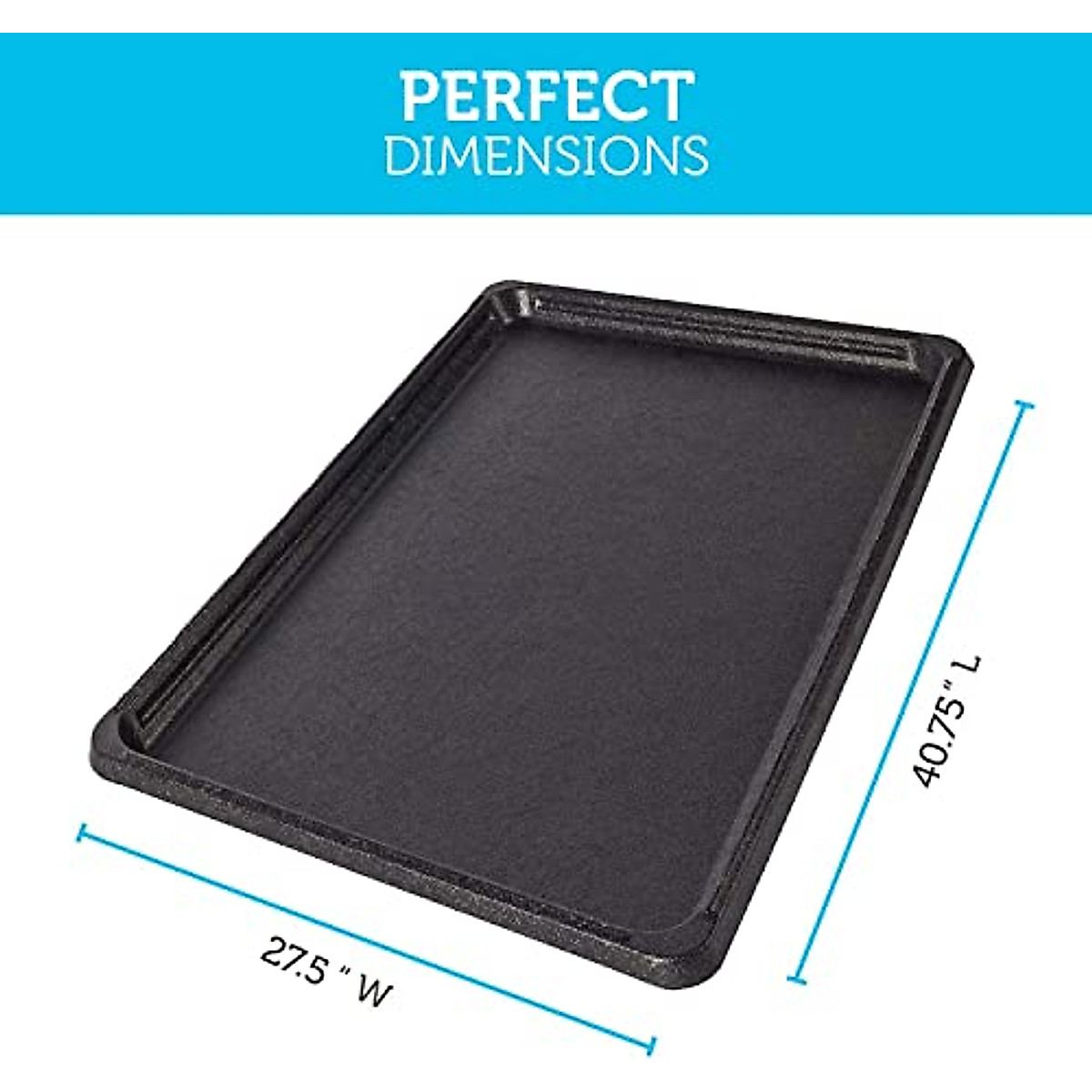 Replacement Tray for Dog Crate Pans, XX-Large 42 Inch Plastic Bottom Pan Floor Liners for Pet Cages Crates Kennels Dogs Cat Rabbit Ferret Critter Nation Folding Metal Wire Training Cage Liner Trays