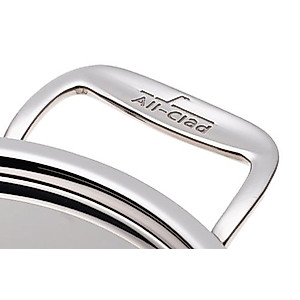 All-Clad Specialty Stainless Steel Universal Steamer for Cooking 3 Quart Food Steamer, Steamer Basket Silver