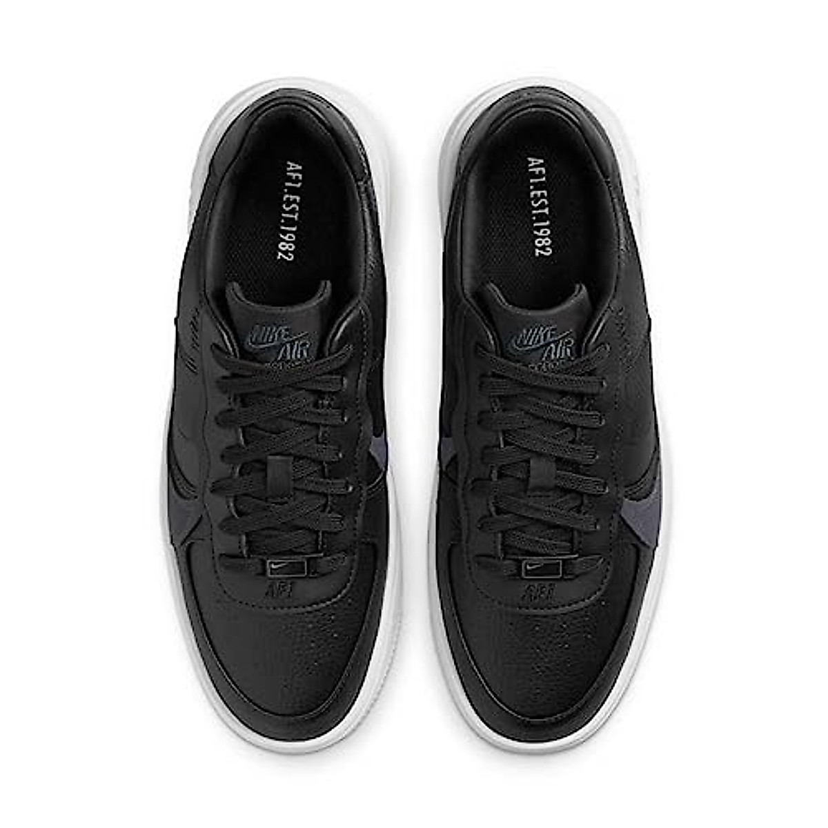 Nike Womens Air Force One Platform Sneakers, Black/Anthracite/White, 9.5