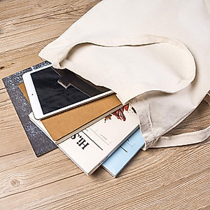 Simpli-Magic Canvas Tote Bags, 13"x15", Pack of 50, Natural