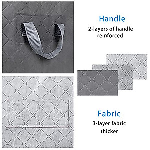 losensild 90L Large Storage Bags Clothes Storage Foldable Blanket Storage Bags Foldable Closet Organizer Under Bed Storage Bags with Reinforced Handle and Clear Window for Organizing (L-24 x 16 x 13)