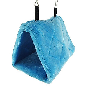 Jtshy Bird Nest House Hut Hammock, Cage Toy for Parrot Budgies Parakeet Cockatiels Cockatoo Conure Lovebird Finch Diamond doves (Real Color) (Basic)