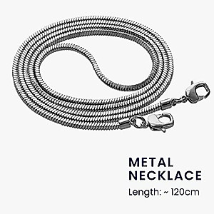 kwmobile Case Compatible with Apple iPhone 11 Pro - Crossbody Case Clear Transparent TPU Phone Cover with Metal Chain Strap - Transparent/Silver