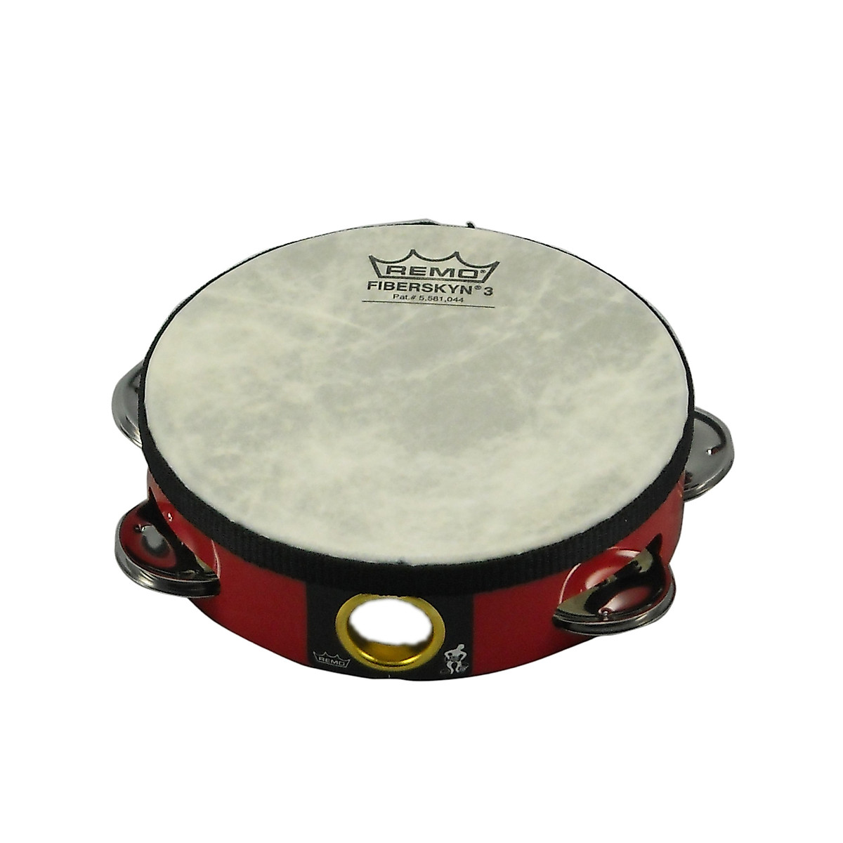 Remo Fiberskyn Tambourine - Quadura Deep Red, 6"