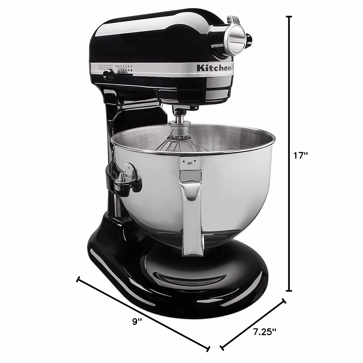 KitchenAid KP26M1XOB 6 Qt. Professional 600 Series Bowl-Lift Stand Mixer - Onyx Black
