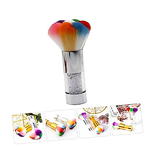 Makeup Cleaner 8 Pcs Dust Brush Nail Cleanser Para Uñas Acrilicas Nail Cleaner Tool Nail Art Brushes Cosmetic Brushes Set Manicure Supplies Bristle Nail Brush Nail Brushes