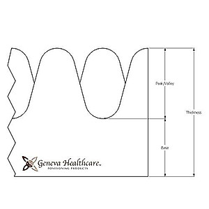 Geneva Healthcare Egg Crate Convoluted Foam Mattress Pad 4" Standard California King Size Topper 4" x 72" x 84"