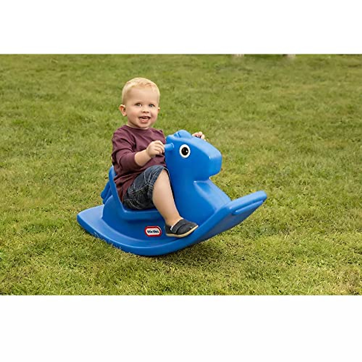 Little Tikes Rocking Horse Blue, 33.00 L x 10.00 W x 17.50 H Inches