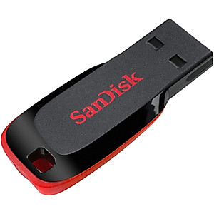 SanDisk 32GB Cruzer Blade USB 2.0 Flash Drive- SDCZ50-032G-B35, Black