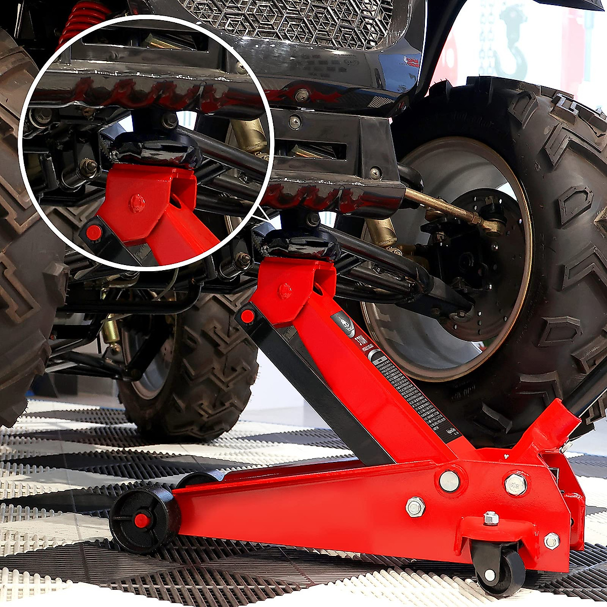 JACK BOSS Jack Pad Universal Large Floor Jack Rubber Pads Adapter Pinch,Weld Side Frame Rail Protector Puck/Pad (2 Pack)