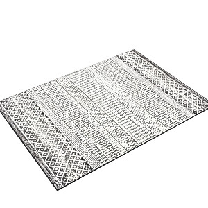 Livabliss Chester Boho Moroccan Area Rug,9' x 12'6",Black