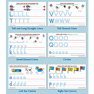 Key Education Publishing Write-On/Wipe-Off Print Alphabet Letters, Literacy Activities, Develop Handwriting and Fine Motor Skills, Teaches The Alphabet and Letter Sounds Ages 5+ (21 pc)