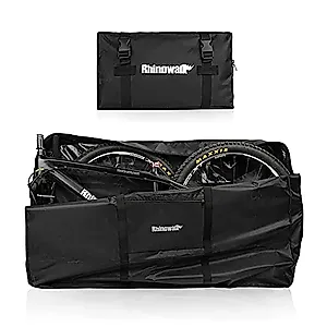 Rhinowalk Folding Bike Carry Bag 26 Inch Thick Bicycle Transport Storage Case Bike Travel Bag for Air Travel,Transport,Shipping Professional Cycling Accessories