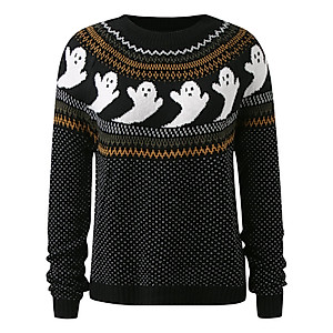 Women Western Shirts Orange Tops for Women Lantern Sleeve Halloween Shirt Women Black Pants for Women Jacket Coat Pullover top Pocketed Flowy Women Fall Fashion 2023 Woman Fall Clothes 2023