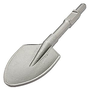 Neiko 02627 Clay Spade Chisel Bit for Demolition Hammers, Alloy Steel | 1-1/8" Hex Shank | 17.5-inch Length