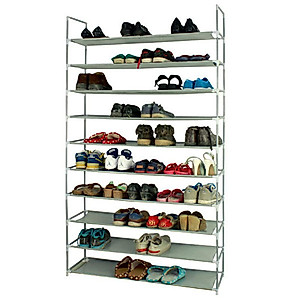 DDOY Shoe Rack for entryway Stable Shoe Rack Organizer Durable Metal Shoe Rack Space Saver Outdoor Shoe Rack for Entryway, Bedroom and Hallway
