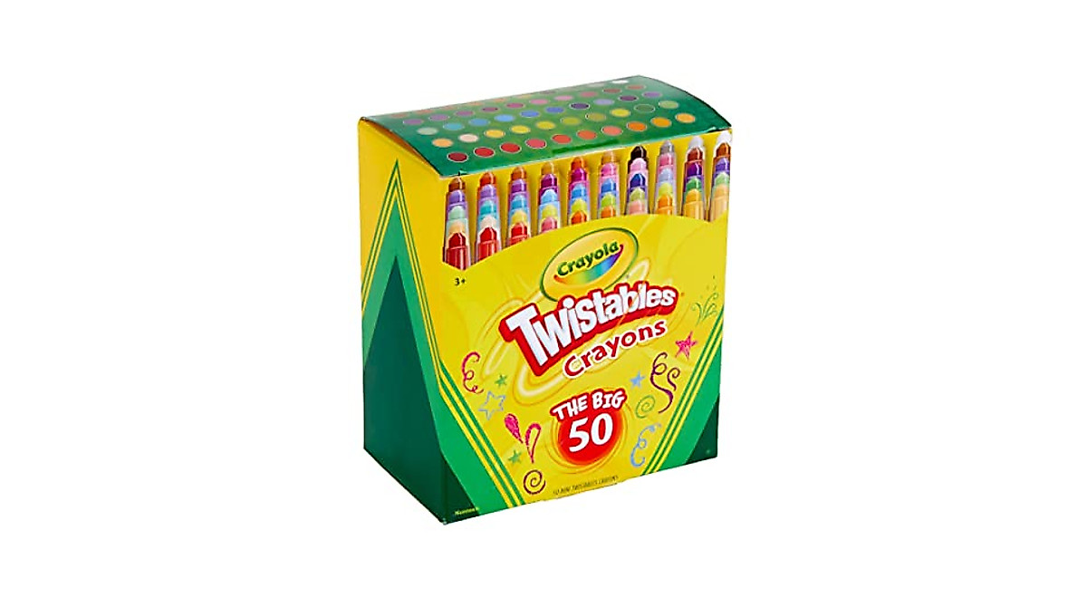 Crayola Mini Twistables Crayons Kit - 50 Vibrant, Travel-Friendly Colors