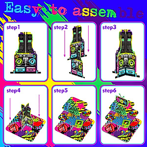 3 Tier 90s Theme Cupcake Stand 90s Birthday Party Decorations Cupcake Tower 1990s Theme Party Baby Shower Supplies