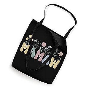 Groovy Mamaw Grandmother Flowers Mamaw Grandma Tote Bag