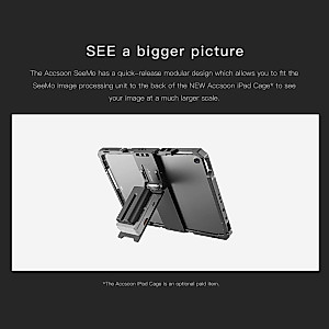 Accsoon SeeMo HDMI to USB Monitoring Adapter for iPhone/iPad, FHD 1920 * 1080 60fps Support H.264 Video Compression RTMP Live Streaming Support（Grey）