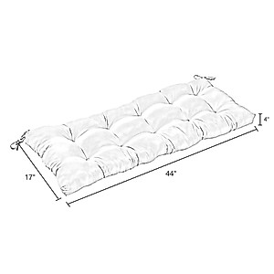 Greendale Home Fashions 44-inch Outdoor Swing/Bench Cushion, Set of 1, Foliage