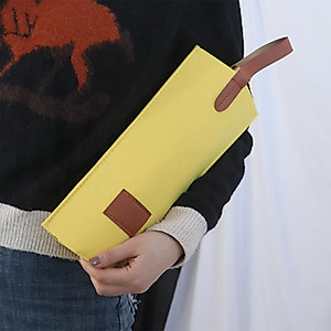 Felt Wine Bag with Handle, Insulated Bottle Carrier Single Bottle Insulated Wine Tote Protective Wine Tote Bag for Wine Lover(grey)