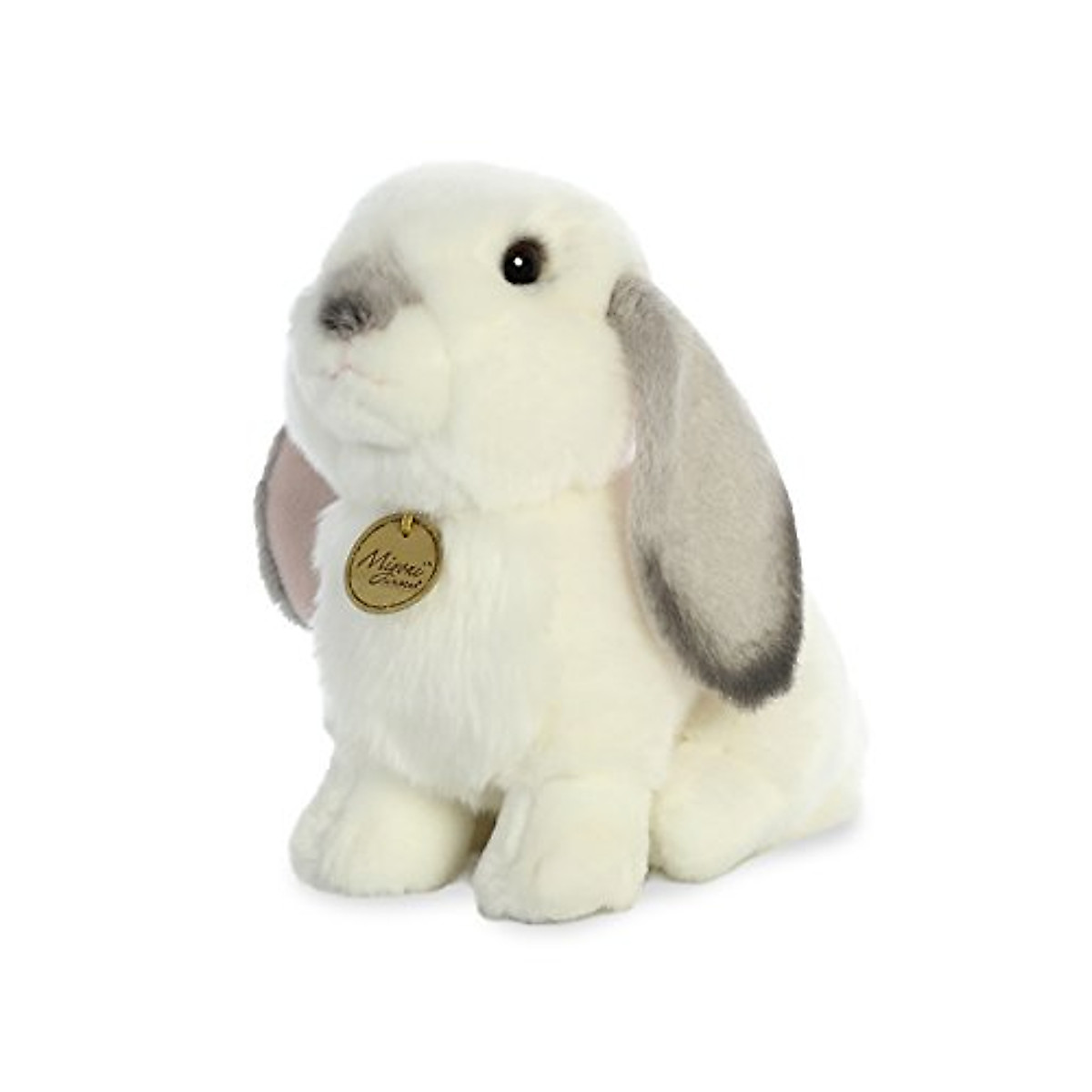 Aurora® Realistic Miyoni® Lop Eared Rabbit Stuffed Animal - Lifelike Detail - Cherished Companionship - Grey 11 Inches