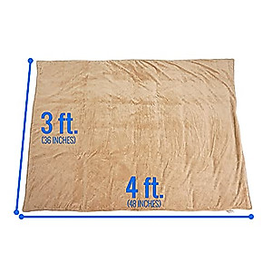 ZooVaa Minky Weighted Blanket Compression Throw Quilt w/Glass Beads