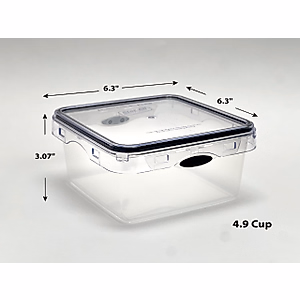 Stor-All Solutions Food Storage Containers with Lids Airtight, Plastic Meal Prep Container for Pantry & Kitchen Organization, BPA-Free, Leak-Proof, Microwave and Dishwasher Safe (12)