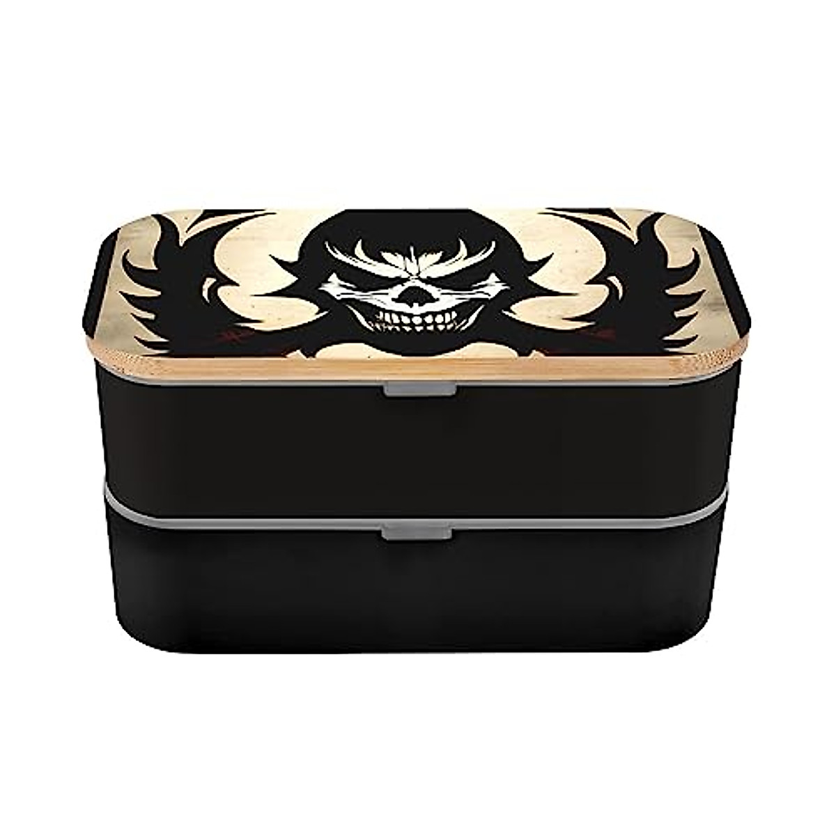 Devil Satan Adult Lunch Box, Bento Box, With Cutlery Set Of 3, 2 Compartments, Rectangular, Lunch Box For Adults