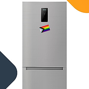 Magnet Me Up Flag Progress Pride Gay Pride Rainbow Flag Car Magnet Decal, 3x5 Inches, 2 Pack, Heavy Duty Automotive Magnet for Car Truck SUV, in Support of LGBTQ