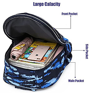 Dorlubel Kids Backpack for Boys Elementary Kindergarten Preschool School Bag Multifunctional Cute Large Capacity Bookbag (Green Cool Dino)