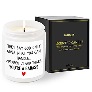 SINSUFUR Get Well Soon Gifts for Women, Men - Breast Cancer Gifts for Women - Get Well, Surgery Recovery, Recovery Gifts for Women, Men, Friends - Encouragement Gifts for Women, 7oz Scented Candle