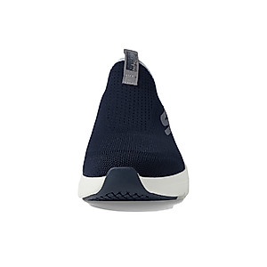 Skechers Men's GOrun Elevate-Athletic Slip-On Workout Running Shoe Sneaker with Cushioning, Navy/Grey, 11