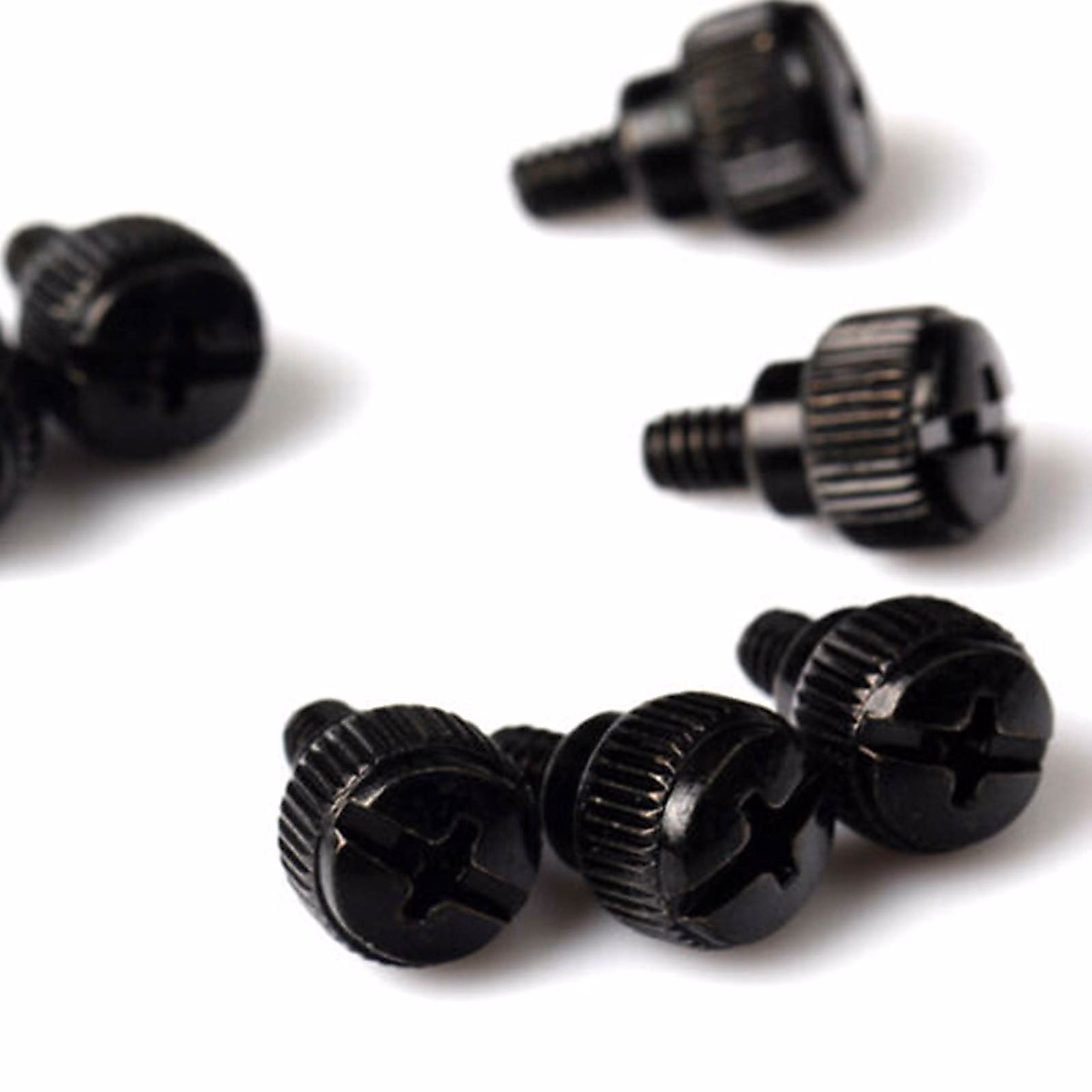 FASTROHY 20pcs PC Computer Case Thumbscrews 6-32 Thumb Screw, Black