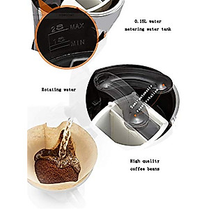 GRCQLWT Coffee Machine Espresso Coffee, Household Drip Automatic Tea Machine Small Mini Double Cup American Coffee Machine
