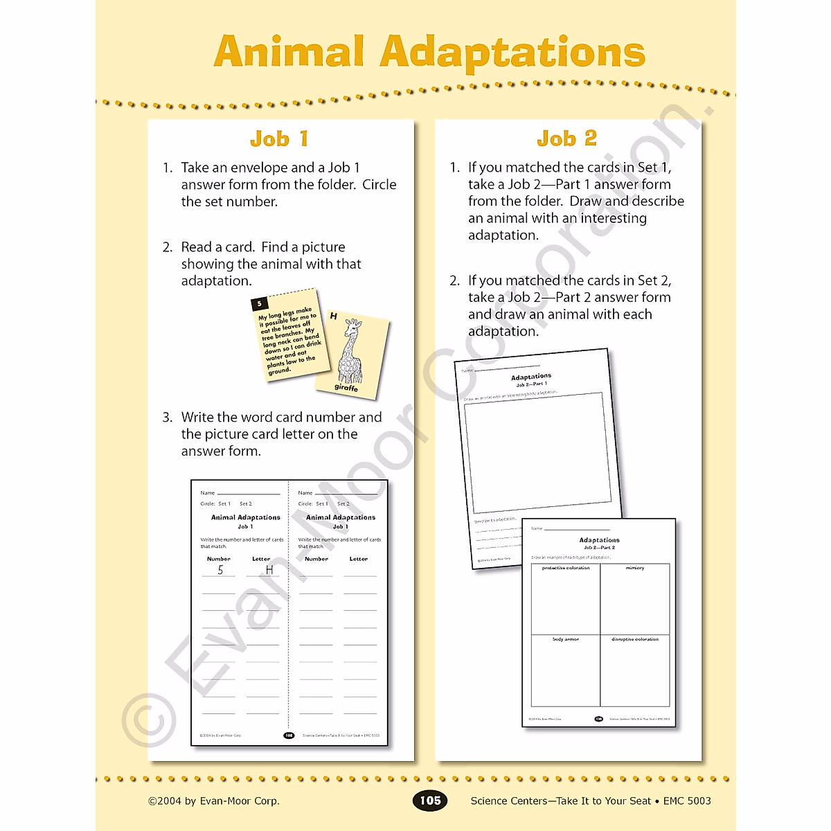 Take It to Your Seat Science Centers, Grades 3-4