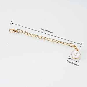 MOTAIN Letter Charm Accessories For Stanley Cup,Stainless Steel Name Id Letter Handle Charm,Upgraded Water Cup Handle Identification Letter Charm(J)