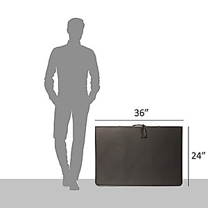 Picturesque Archival Art Portfolio Case 24 x 36 inches - Practical and Attractive Artist Portfolio Zippered Binder with 10 Large Top