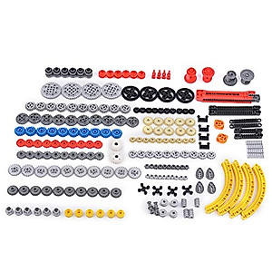 Lingxuinfo DIY Educational Technic Parts Gearbox Gear Parts for Standard Building Block Brands- Random Color
