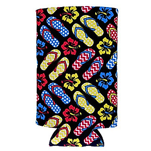 Flip Flop Pattern 16 oz. Can Coolie