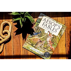 Aesop's Fables Hardcover: The Classic Edition by acclaimed illustrator, Charles Santore (Bedtime Stories With Moral Lessons) (Charles Santore Children's Classics)