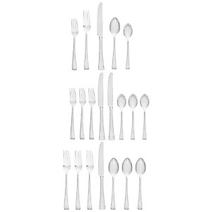Lenox Frosted Federal Platinum 20Pc Flatware Set, 3.10 LB