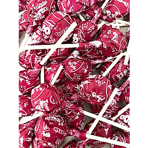 Red Raspberry Tootsie Pops Bulk Candy 50+ Count Lollipops Suckers Variety Value Pack Aprox. 2.25 lbs (36 Oz)