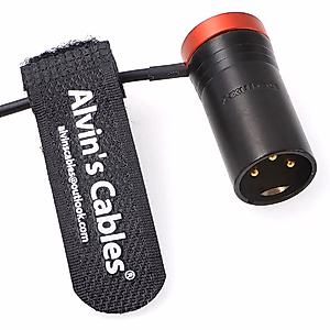 Low-Profile Audio-Cable for Sennheiser-EK-2000 XLR 3-Pin Male to Locking-3.5mm-TRS Right-Angle Balanced Cable for Sound Devices 633 688 Zaxcom Zoom Alvin's Cables Red