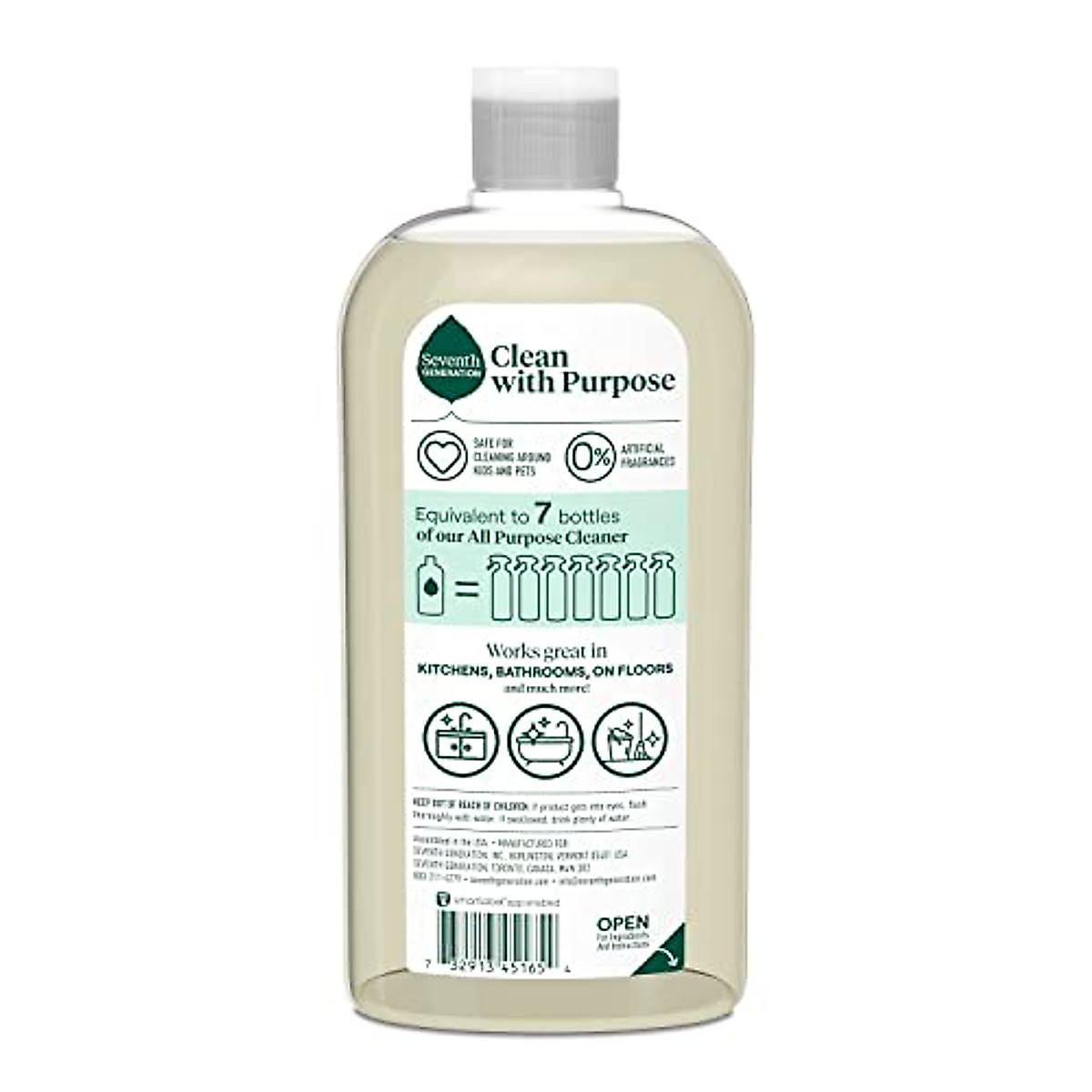 Seventh Generation Multi Surface Cleaner Concentrate Lemon Chamomile scent 2 Pack Multi Purpose Cleaner Floor Cleaner 23.1 oz