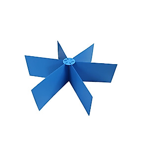 Blue Premium Corrugated Plastic Round Study Carrel Single Item