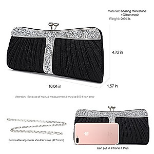 YOJOY Rhinestone Clutch Purses for Women Purses and Handbags Formal Wedding Party Prom Purse Money Bags