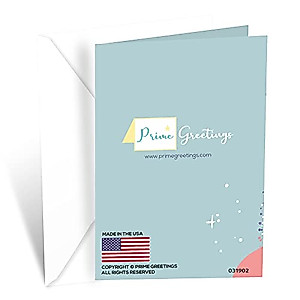 Birthday Card For Granddaughter | Made in America | Eco-Friendly | Thick Card Stock with Premium Envelope 5in x 7.75in | Packaged in Protective Mailer | Prime Greetings